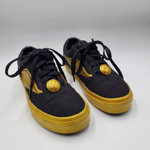 Vans | Shoes | Vans Harry Potter Old Skool Black Golden Snitch Shoes ...